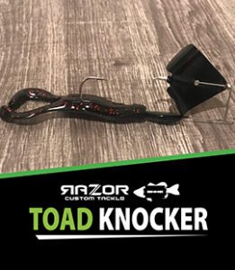 Toad Knocker Black Toad/ Black Blade Fishing Lure