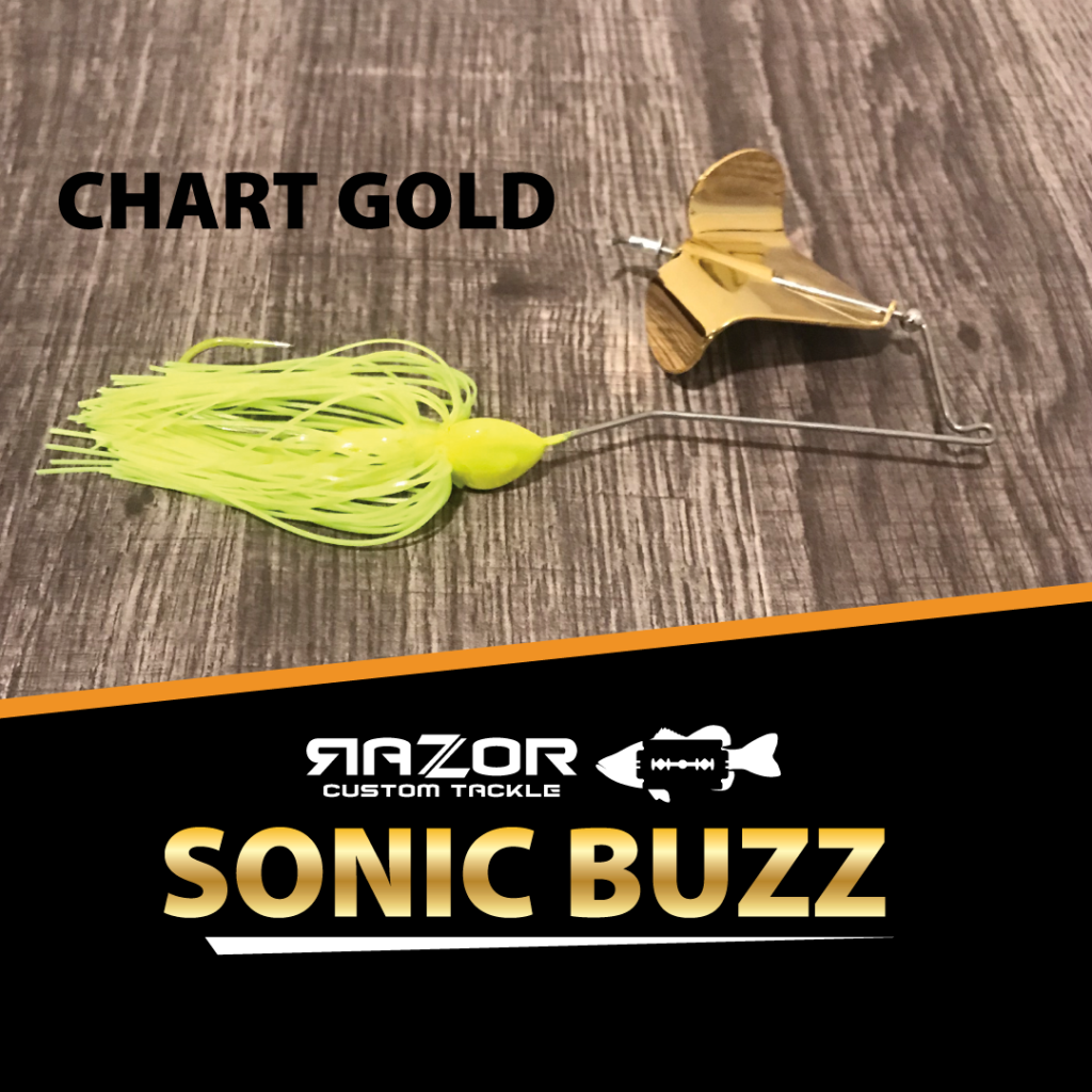 Rzaor Chart Gold Fishing Lure Razor Custom Tackle
