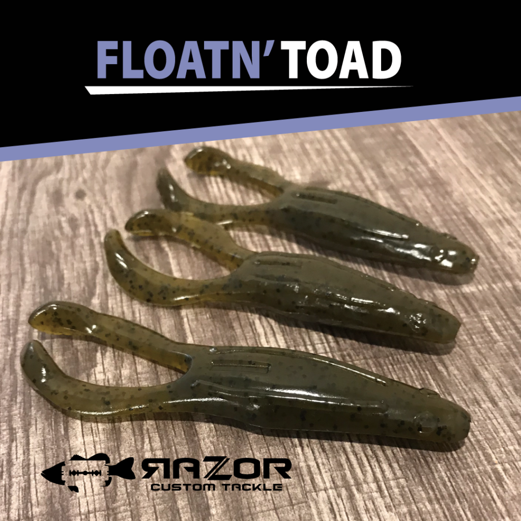 Razor Green Floating Toads Fishing Lures